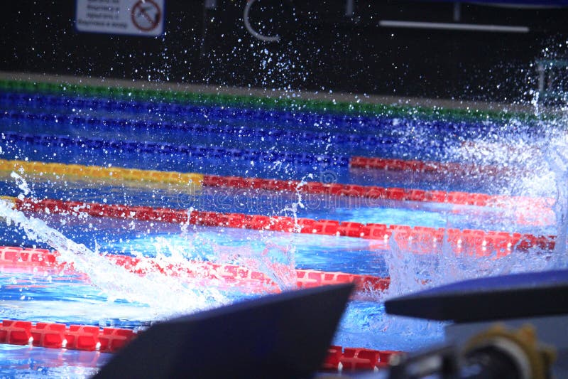 Splash in the pool stock image. Image of liquid, texture - 285796669