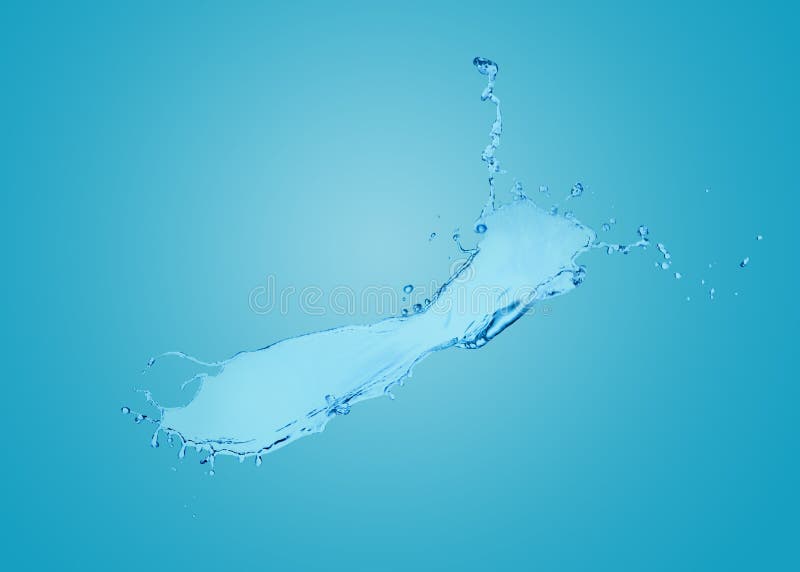 Splash of Pure Water on Light Blue Background Stock Image - Image of ...