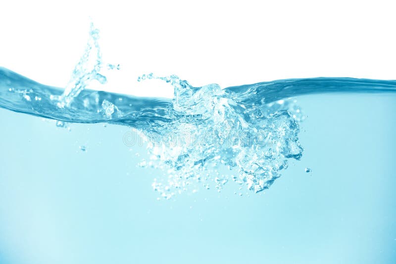 Splash of Pure Water on White Background Stock Image - Image of hygiene ...