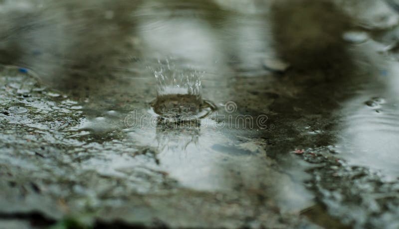 Splash,rain on Asphalt. Drops Stock Image - Image of pavement, spray ...