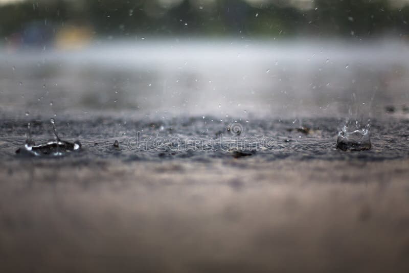 Splash of a Raindrop stock photo. Image of tight, splashing - 91399930