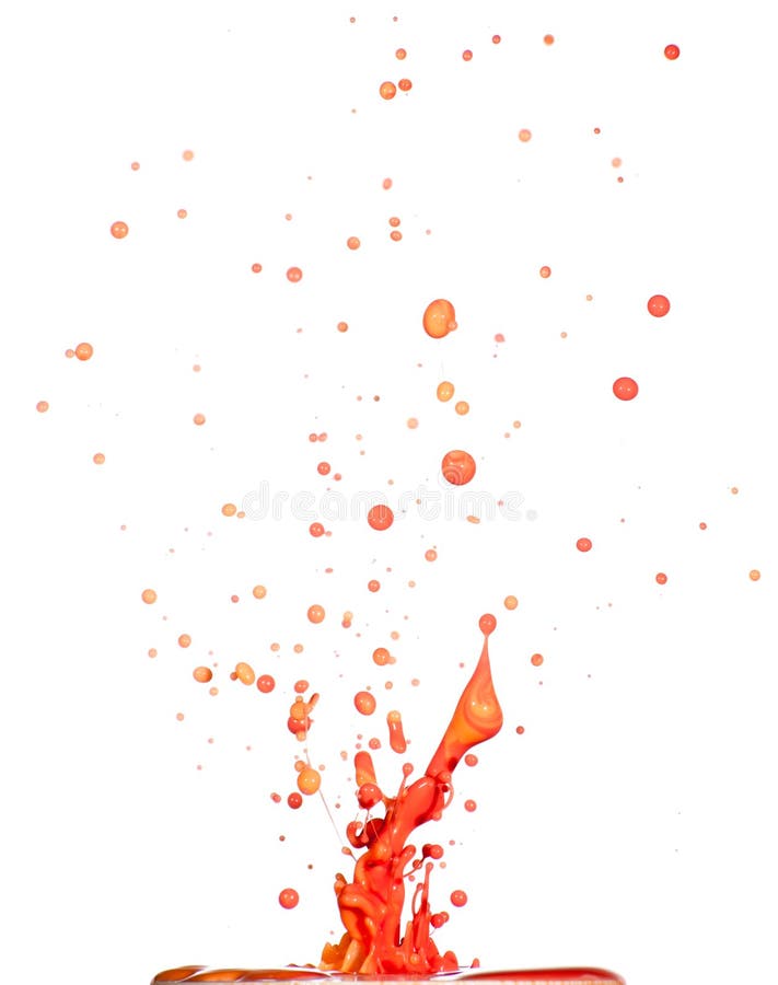 Abstract Red Powder Explosion on White Background. Abstract Red Dust ...