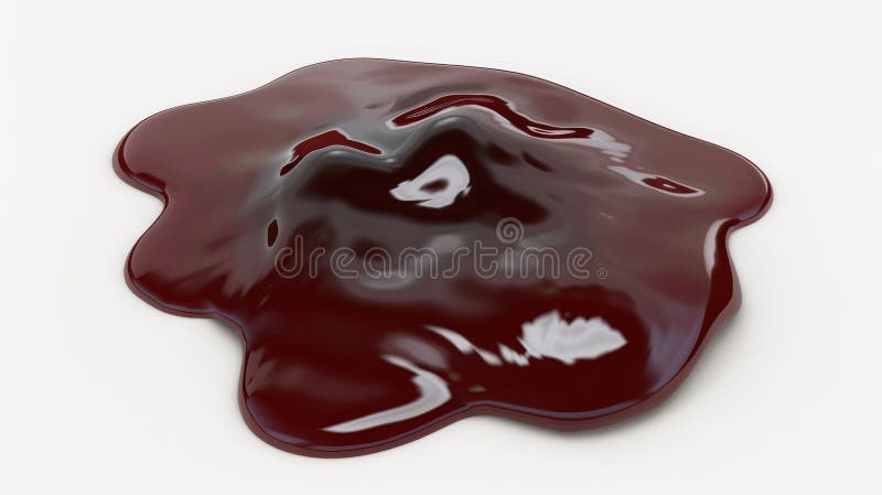 A Splash of Red Liquid on a White Background Stock Illustration ...
