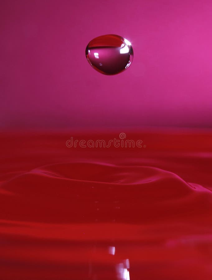 Splash Resulting from the Impact of a Drop with a Container Full of ...
