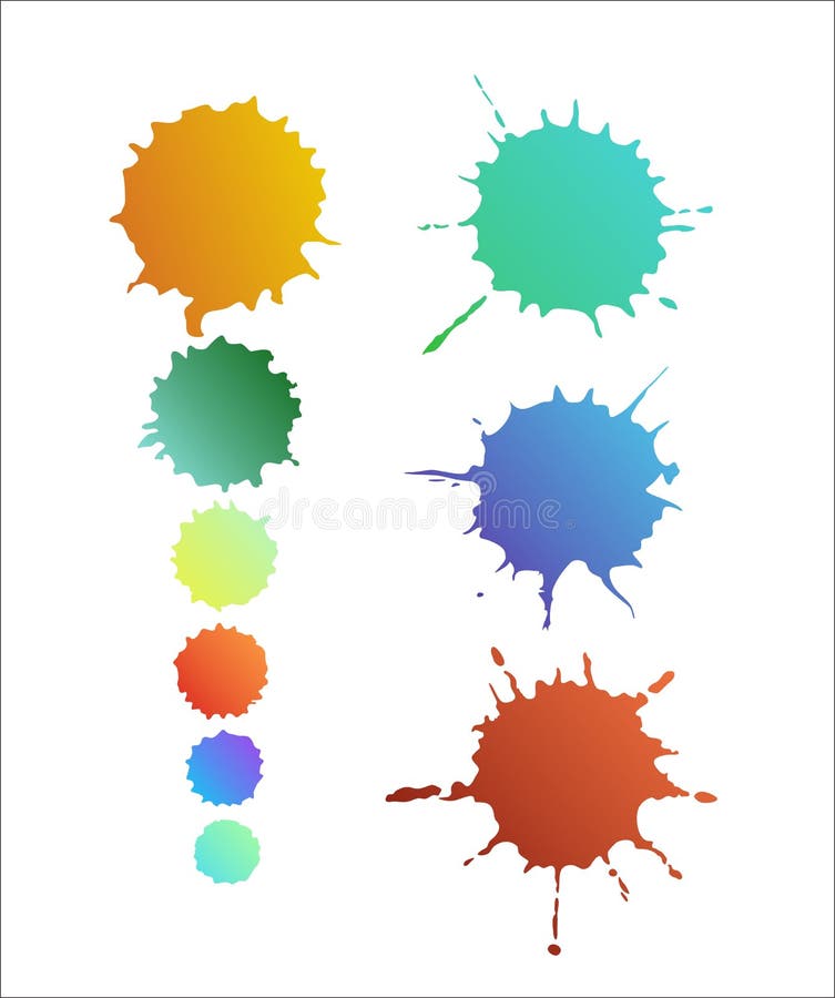 Splash shapes stock vector. Illustration of colorful - 14503469