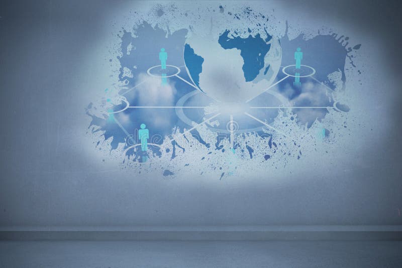 Splash Showing Global Community Stock Illustration - Illustration of ...