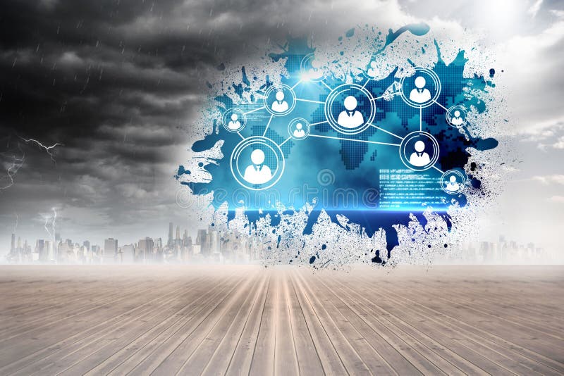 Splash Showing International Business Stock Illustration - Illustration ...