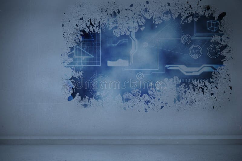 Splash Showing Technology Interface Stock Illustration - Illustration ...