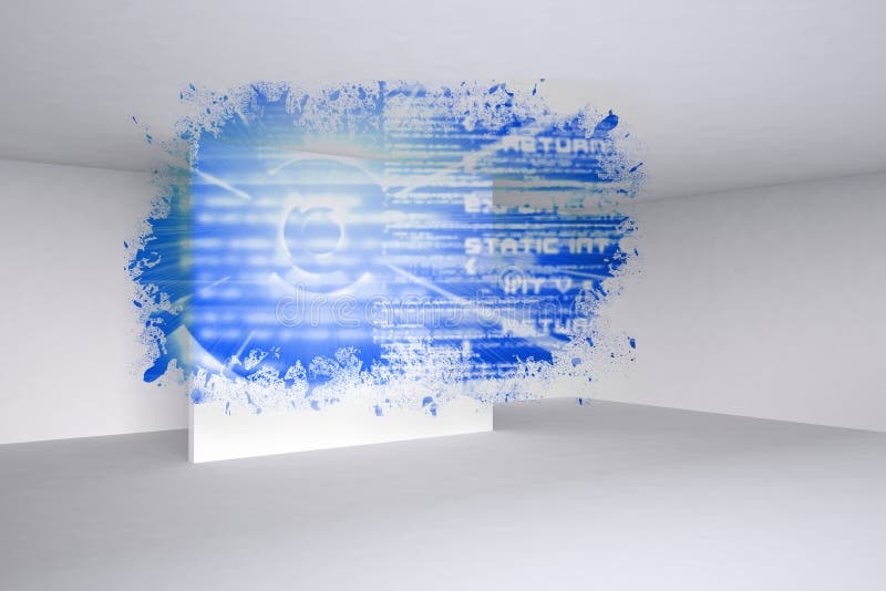 Splash Showing Technology Interface Stock Illustration - Illustration ...