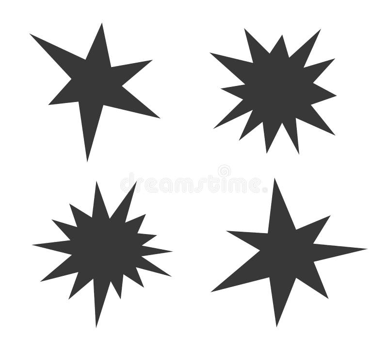 Splash burst star icon stock vector. Illustration of decoration - 266224495