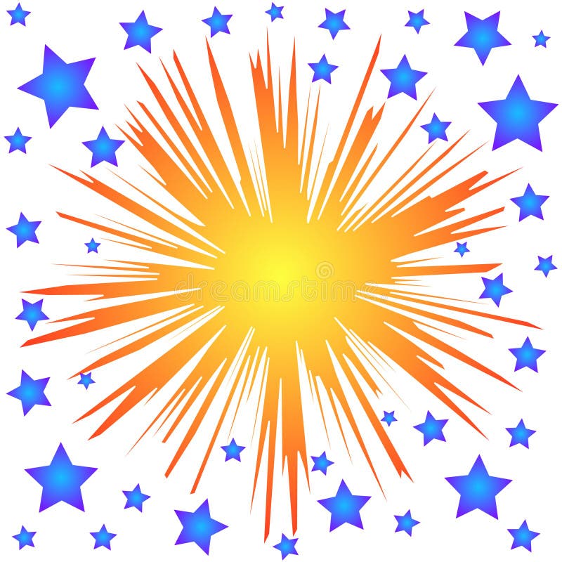 Splash stars stock vector. Illustration of geometry, light - 937948