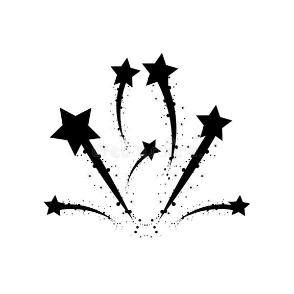 Splash of stars icon stock vector. Illustration of decorative - 141277178