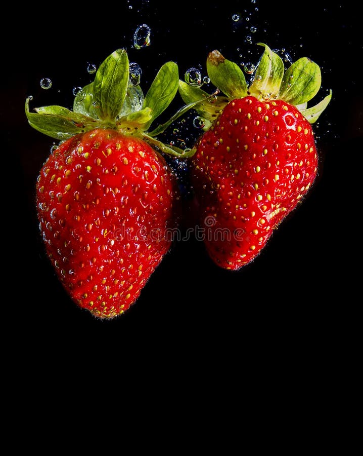 Splash strawberry stock photo. Image of flowing, berry - 31029736