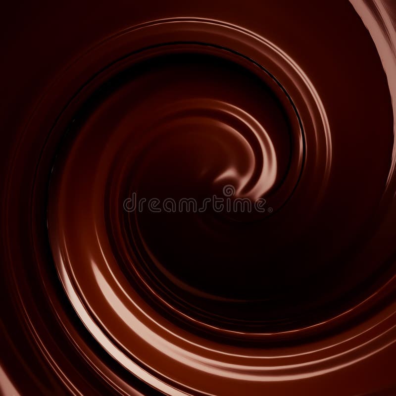 Splash, a Stream of Chocolate. 3d Illustration, 3d Rendering Stock ...