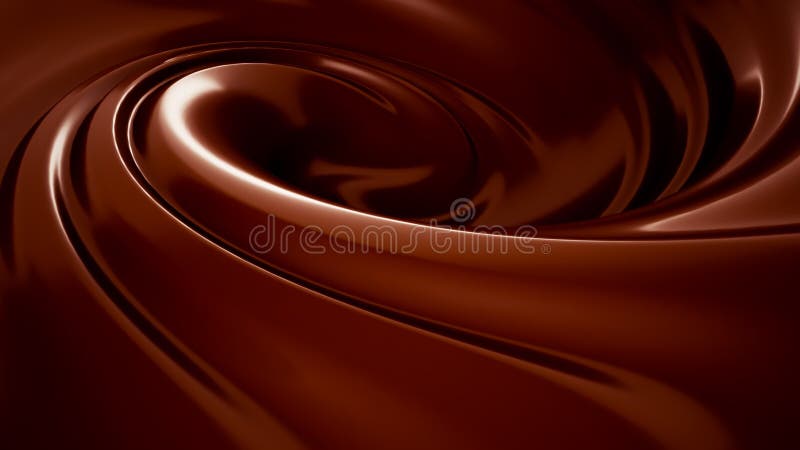 Splash, a Stream of Chocolate. 3d Illustration, 3d Rendering Stock ...