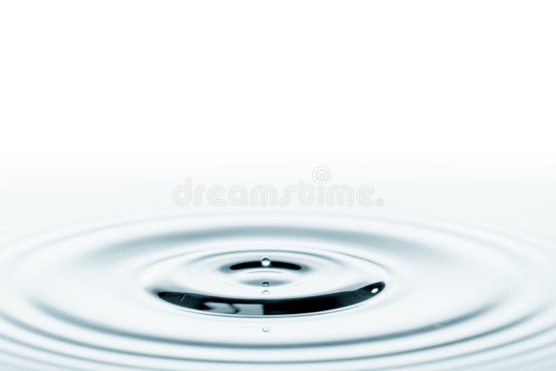 Splash on the Surface of the Water from a Fallen Drop Stock Image ...