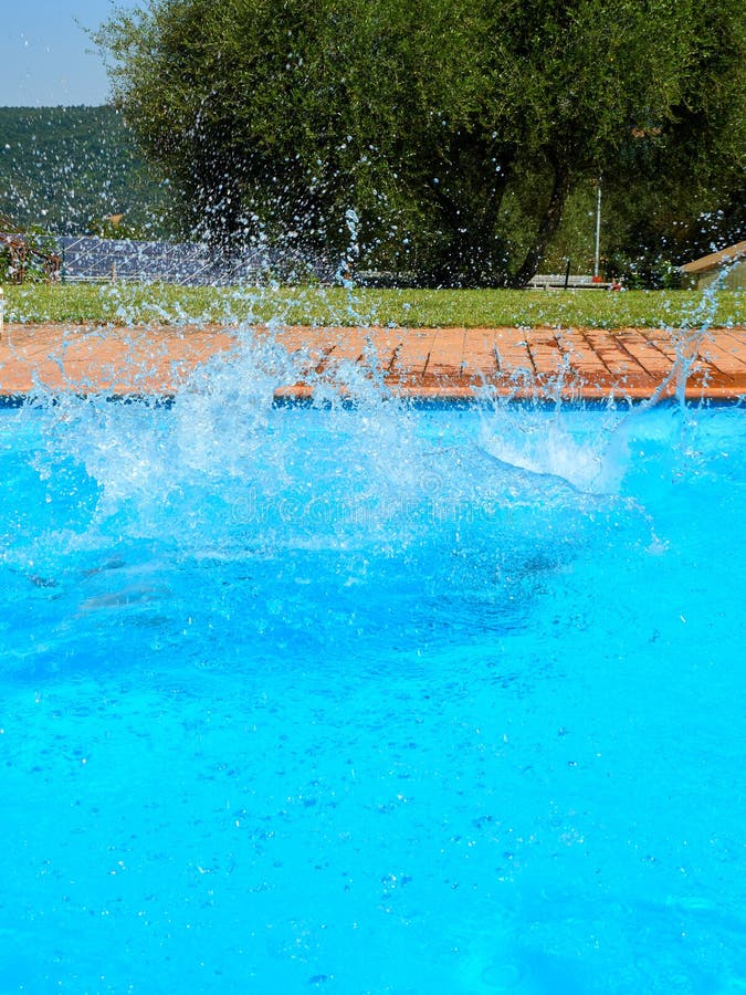 Splash swimming pool stock photo. Image of water, diving - 74516850