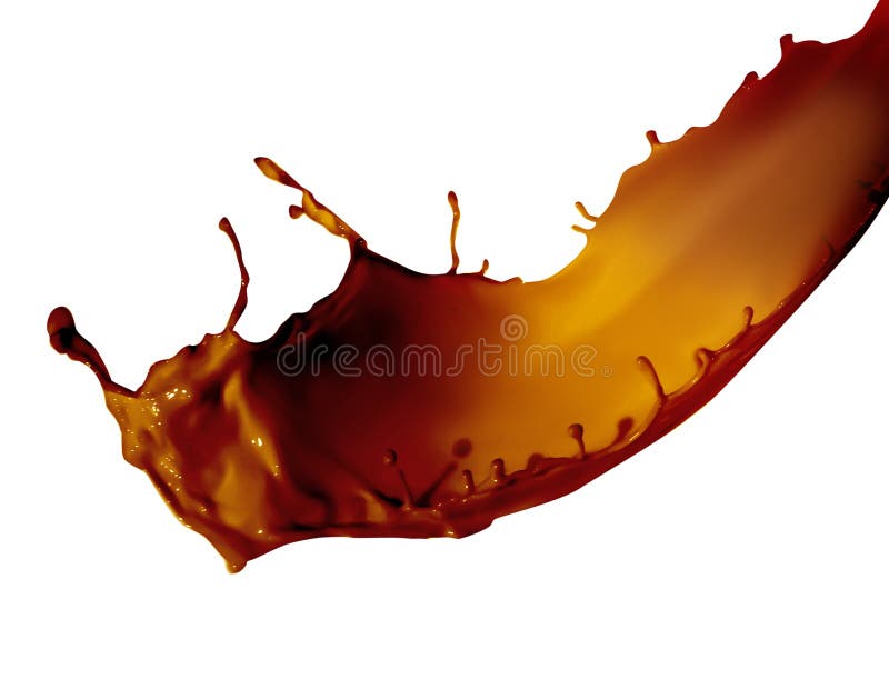 Splash of Tasty Soy Sauce Isolated on White Stock Photo - Image of ...