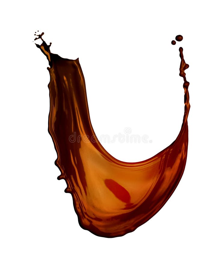 Splash of Tasty Soy Sauce Isolated on White Stock Photo - Image of ...