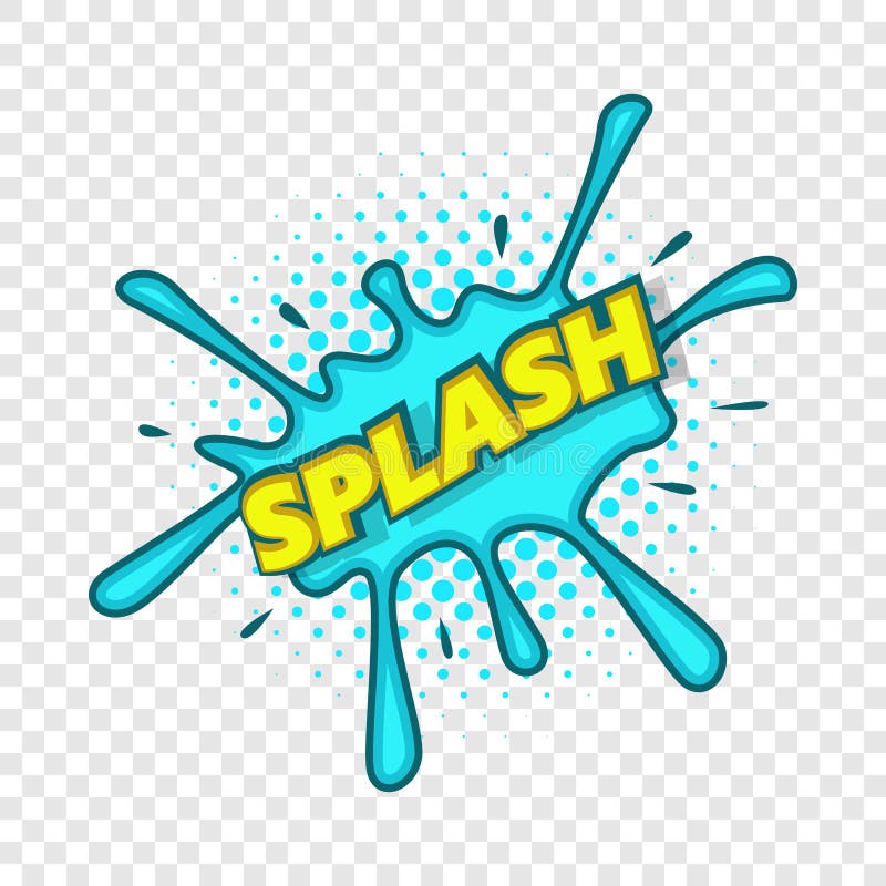 Splash Text and Effect Icon, Pop Art Style Stock Vector - Illustration ...