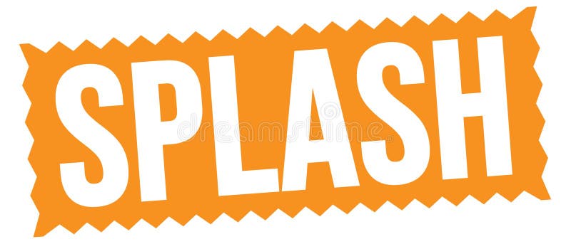 SPLASH Text Written on Orange Stamp Sign Stock Illustration ...