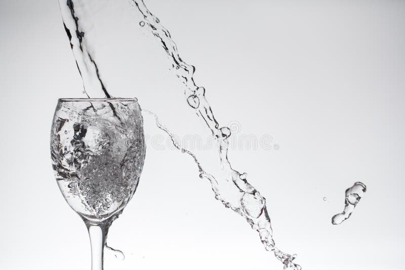 Water falling into glass stock image. Image of duotone, fresh - 13653