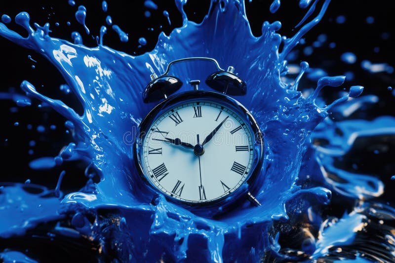 Splash of Time stock image. Image of design, abstract - 358935433