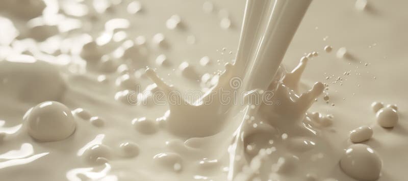 Splash of Vanilla Milk Background, Thick, Sweet Stock Illustration ...
