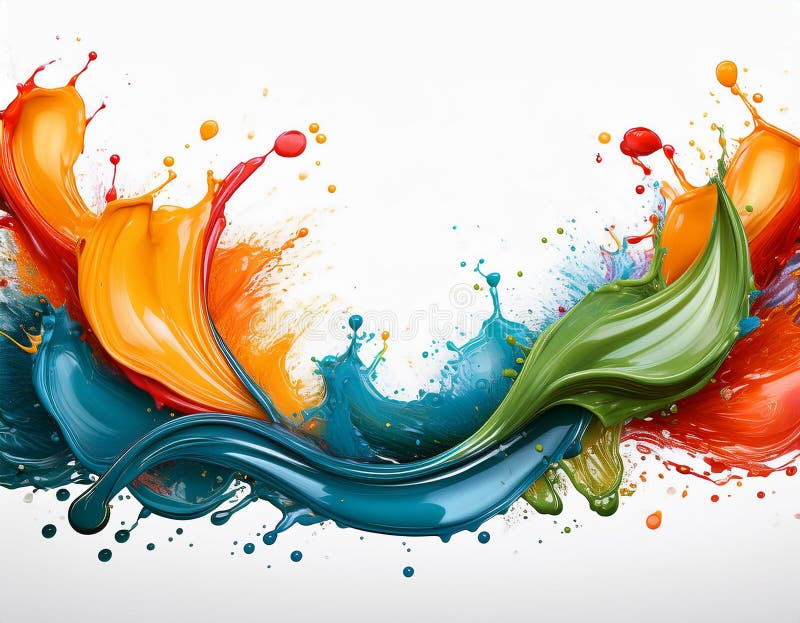 Splash Vector Border for Your Messages and Designs Stock Illustration ...