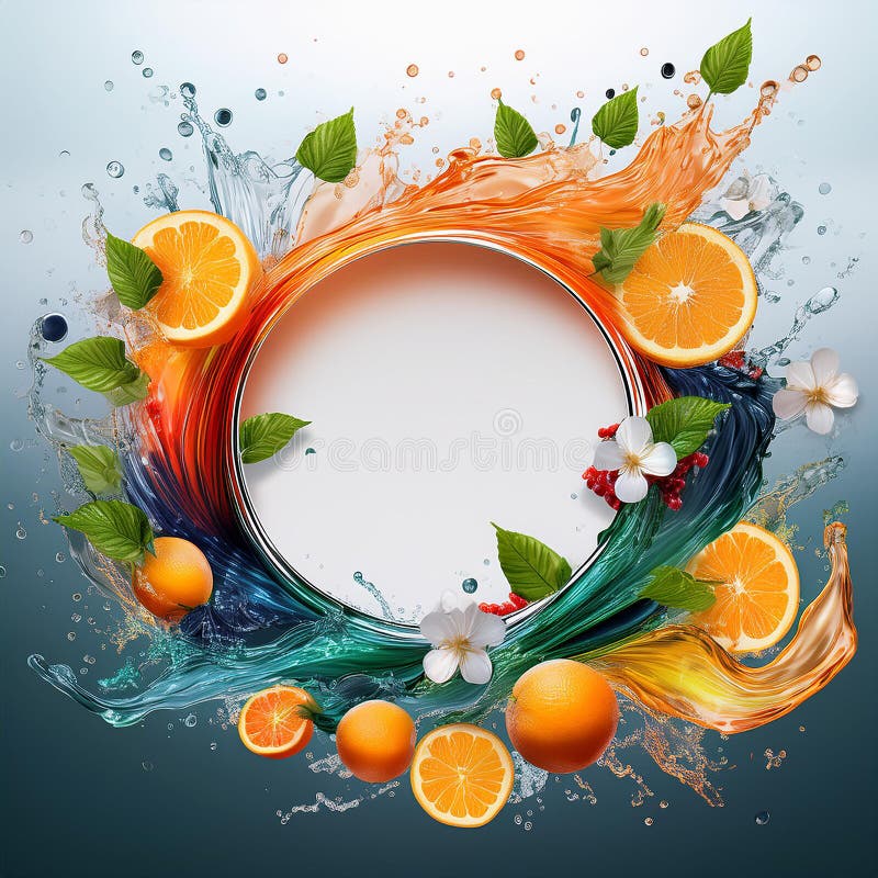 Splash Vector Border for Your Messages and Designs Stock Illustration ...
