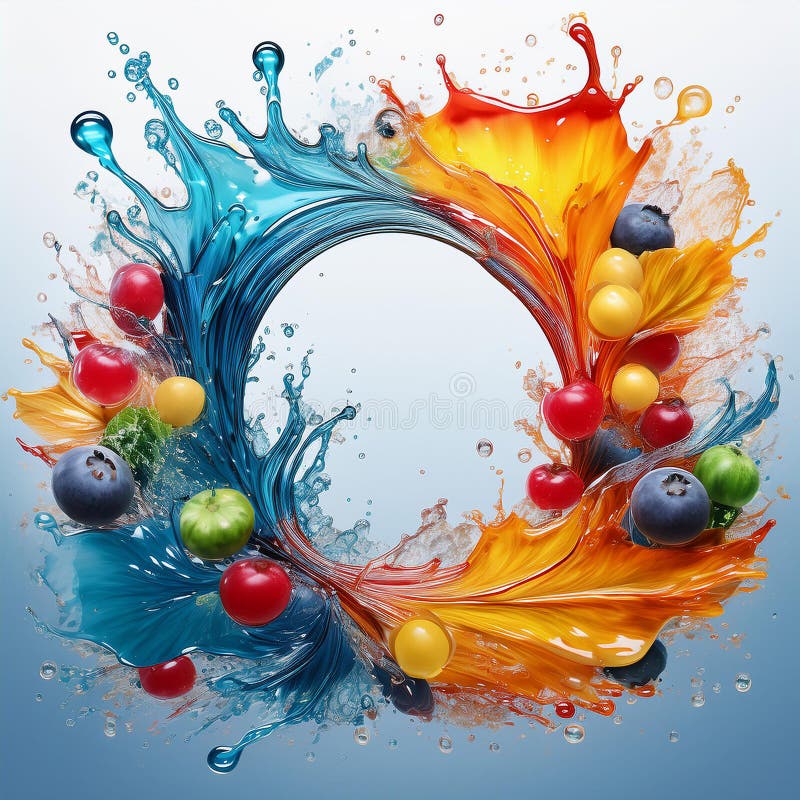 Splash Vector Border for Your Messages and Designs Stock Illustration ...