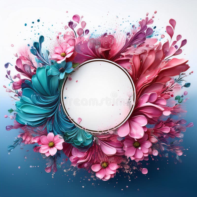 Splash Vector Border for Your Messages and Designs Stock Illustration ...