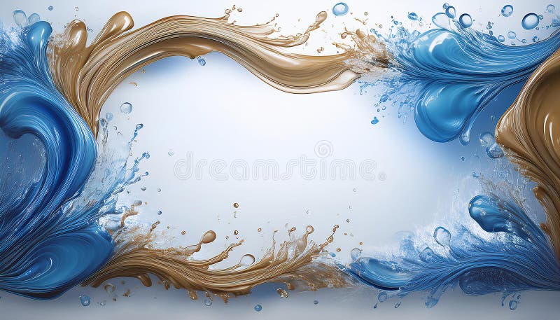 Splash Vector Border for Your Messages and Designs Stock Illustration ...