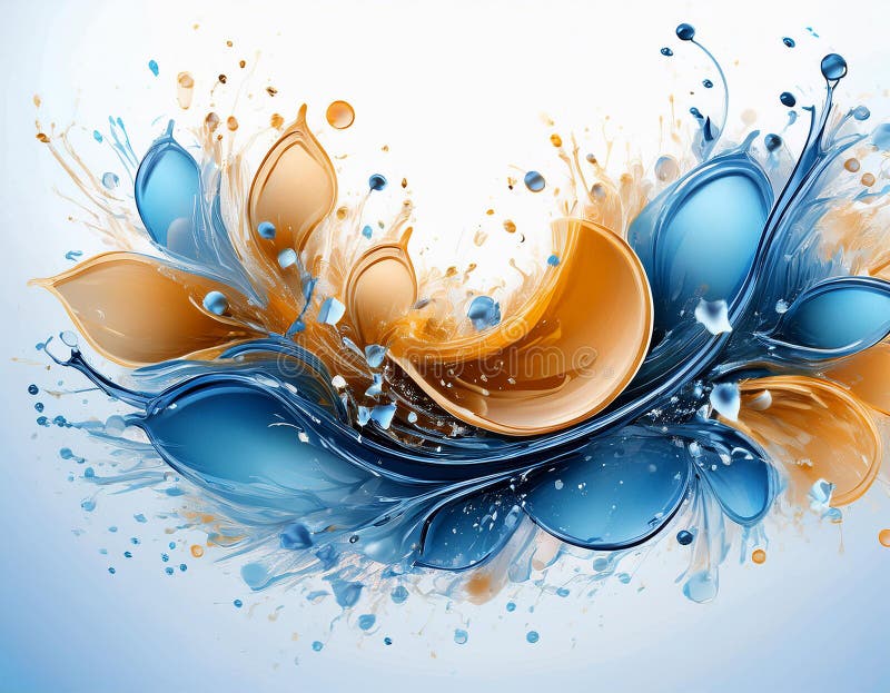 Splash Vector Border for Your Messages and Designs Stock Illustration ...
