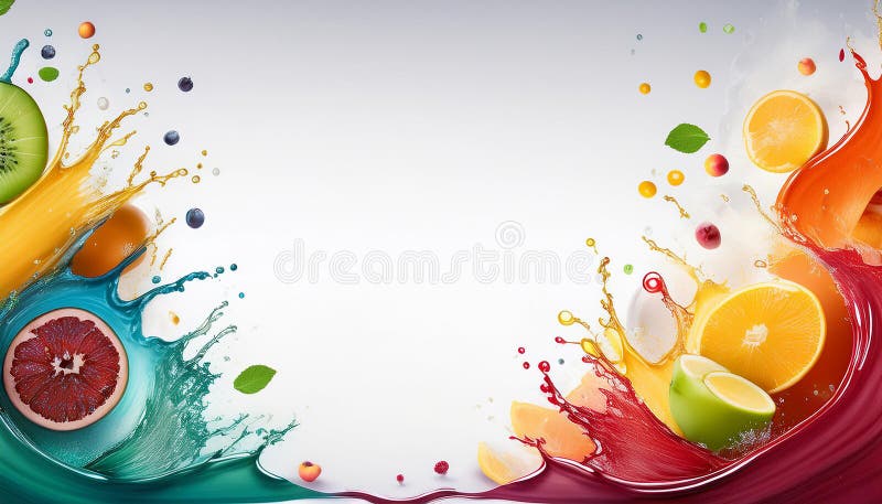 Splash Vector Border for Your Messages and Designs Stock Illustration ...