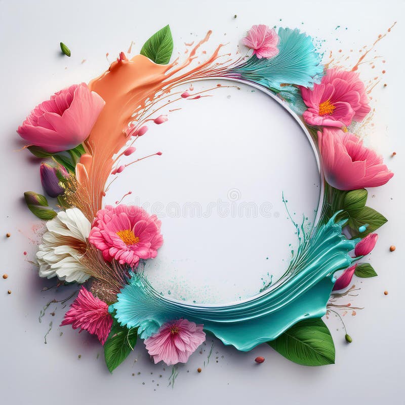 Splash Vector Border for Your Messages and Designs Stock Illustration ...