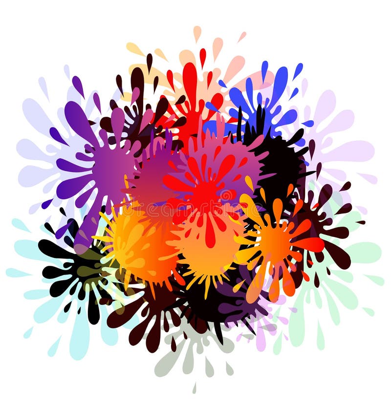 Splash-vector stock vector. Illustration of colorful - 40720781