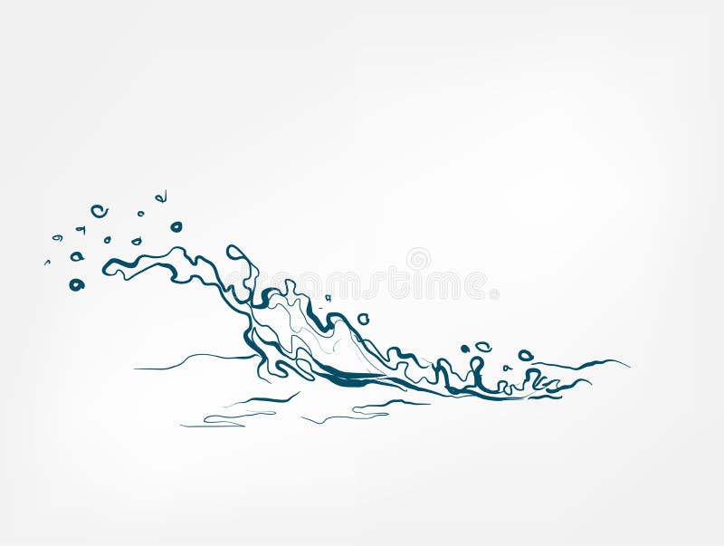 Water Splash Line Art Stock Illustrations – 20,326 Water Splash Line ...