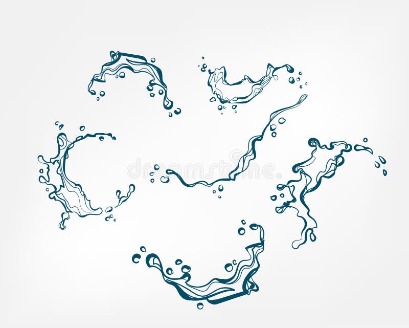 Line Water Waves Icon. Wavy Lines Water. Vector Illustration Stock ...
