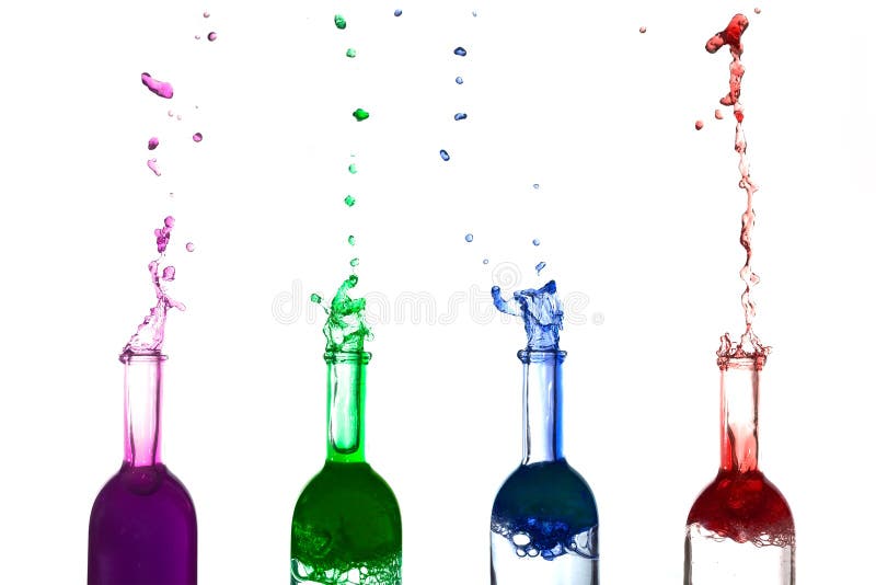 Squirting Colored Water Bottles Stock Photos - Free & Royalty-Free ...