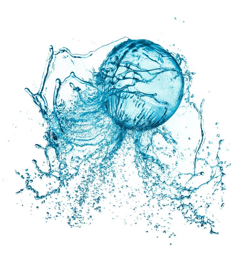 Water Ball stock image. Image of liquid, hitting, blue - 7952775