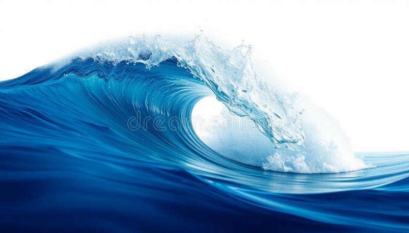 Splash Water and Blue Wave Design Blue Ocean Surf Diving Background ...