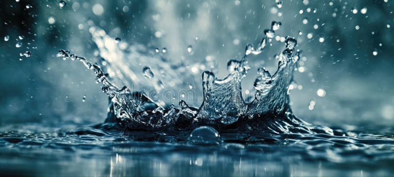 Splash of water close-up stock image. Image of natural - 305370389