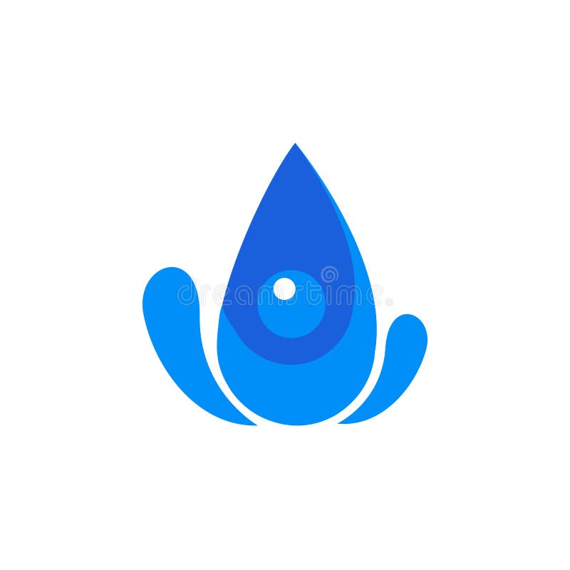 Splash Water Drop stock vector. Illustration of aqua - 103175158