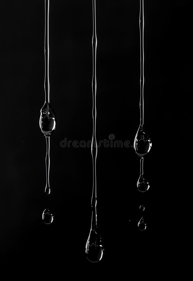 Splash Water. Water Drop Splash Close Up on Black Background. Stock ...