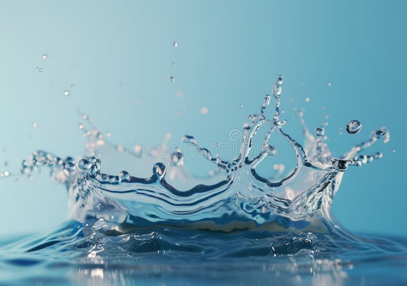 Splash of water droplets stock illustration. Illustration of flow ...