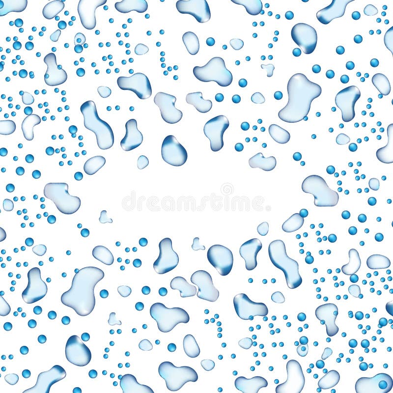 Splash Water Drops Template Banner Vector Stock Vector - Illustration ...