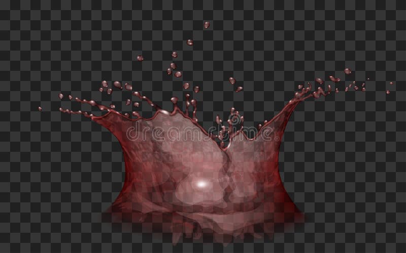 Transparent Red Crown Splash Water Stock Illustrations – 90 Transparent ...
