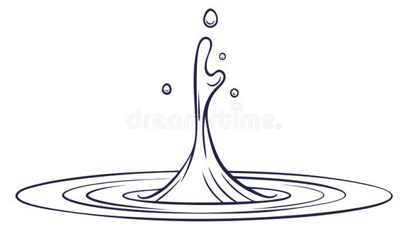 Splash of Water, Dynamic Liquid Movement, Vector Design Generative AI ...