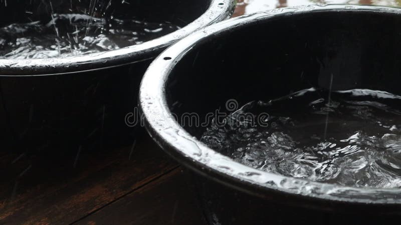 The Splash of Water Falling into the Reservoir Stock Video - Video of ...